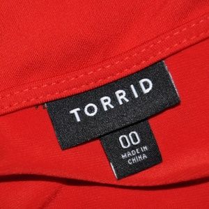 torrid | Dresses | Torrid Red Jersey Shirred Front Bodycon Dress Ml ...